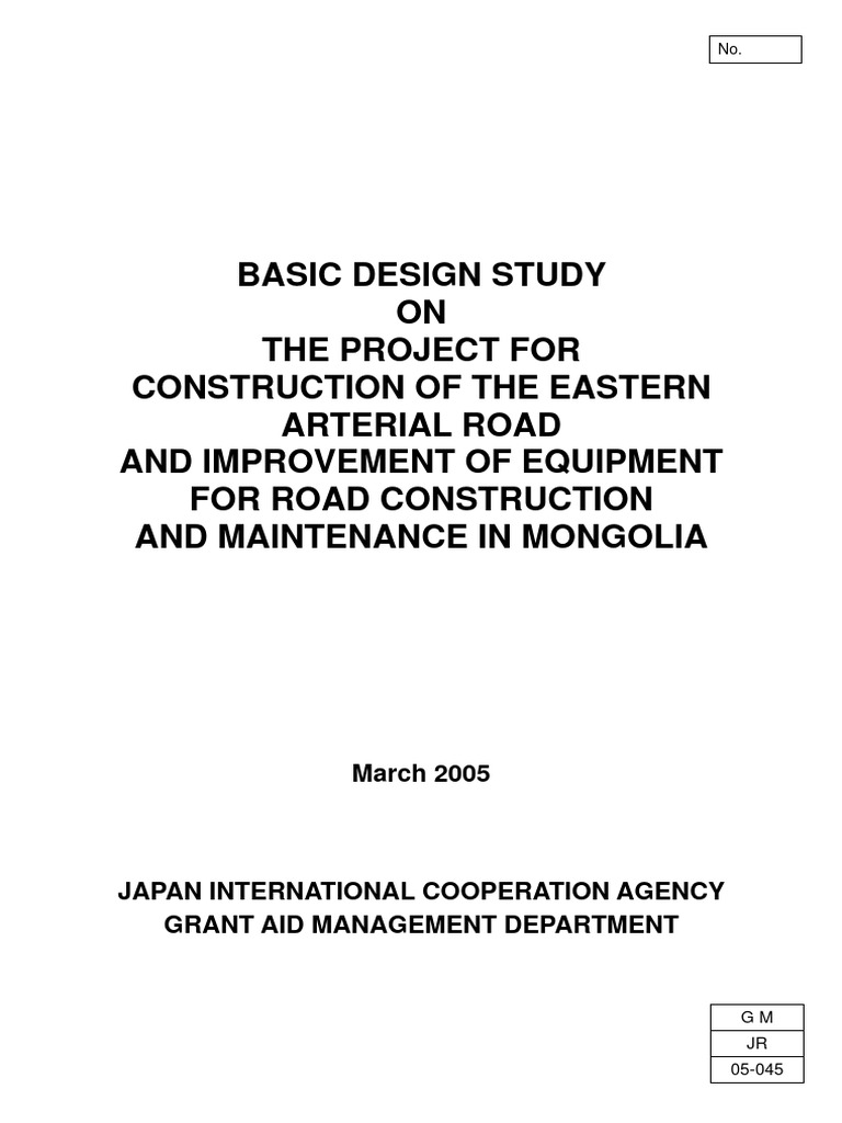 Eastern Arterial Road Design Study | PDF | Road | Transport