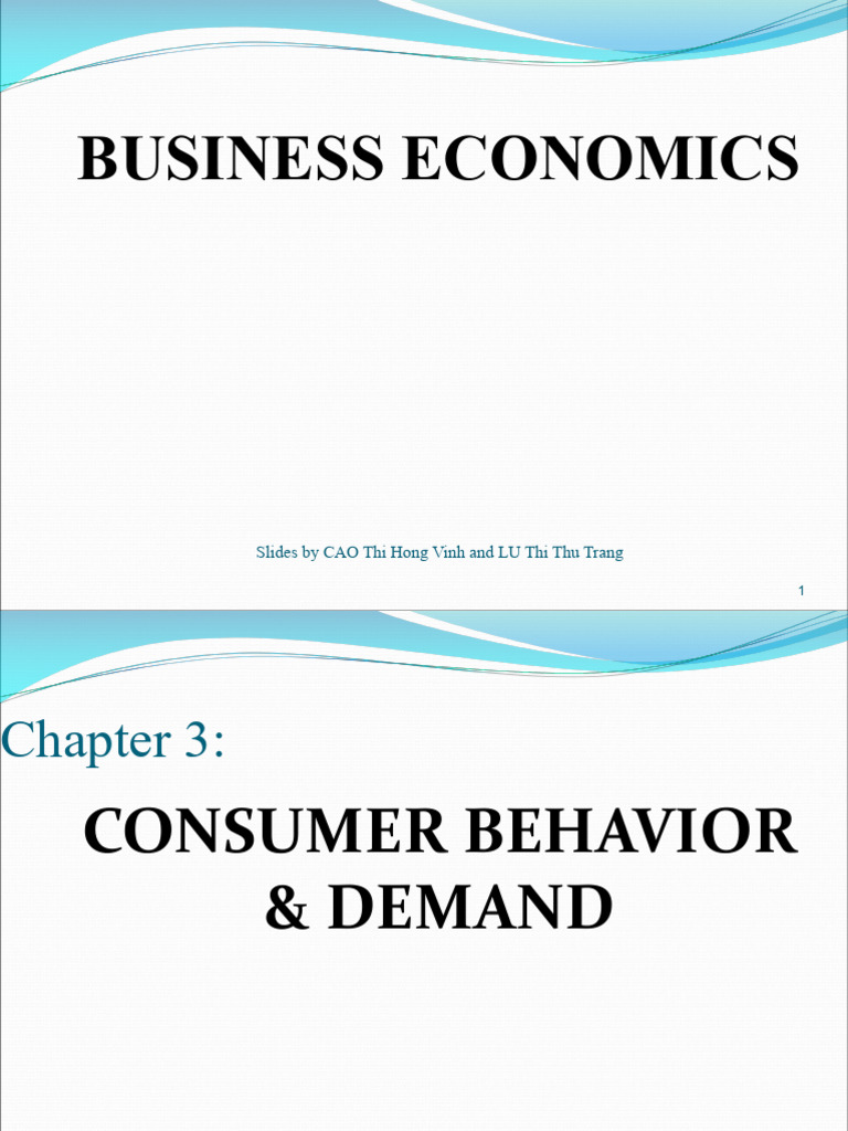 Slide 3. Demand Related and Consumer Behavior | PDF | Demand | Elasticity (Economics)