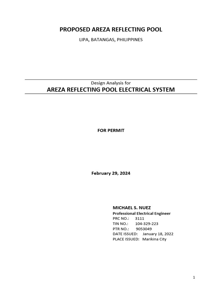 Electrical Design Analysis - Areza (Repaired) | PDF | Transformer | Electrical Components