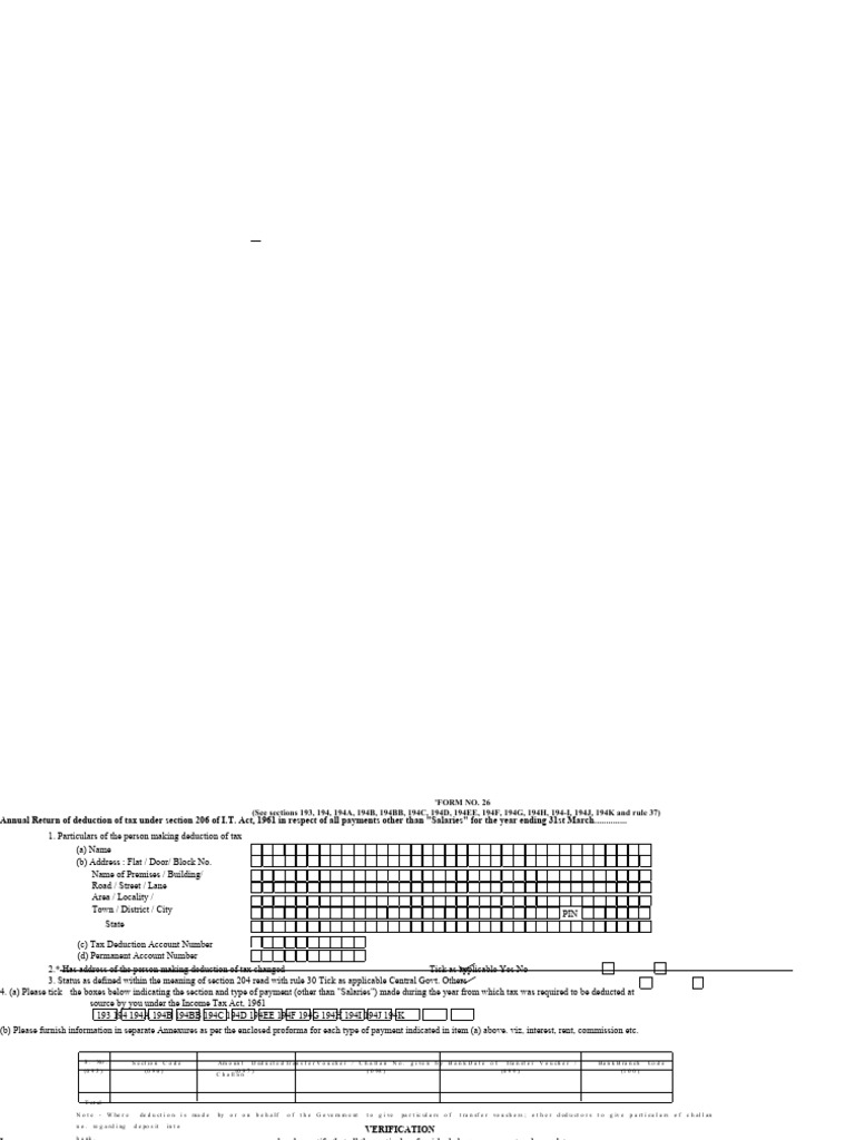 Form NO 26 | PDF | Tax Deduction | Income