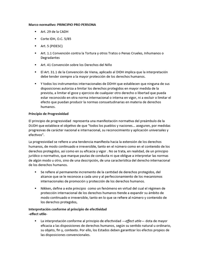 Principios DDHH | PDF | Derechos humanos | Convenio europeo de derechos ...