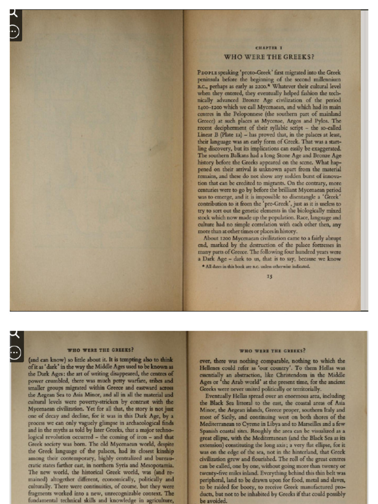 The Ancient Greeks by M. I Finley UNIT I[1] | PDF