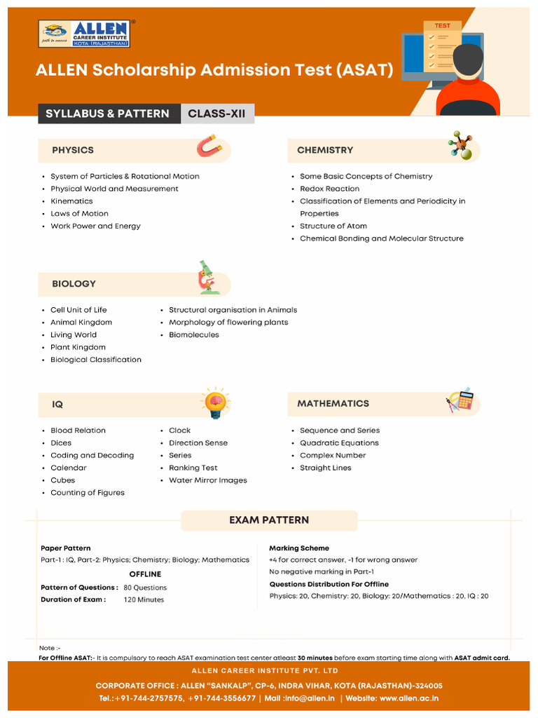 12 Enthus Asat Syllabus | PDF