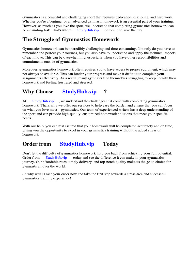 Gymnastics Homework WK 165 Bratayley | PDF | Facebook | Linked In