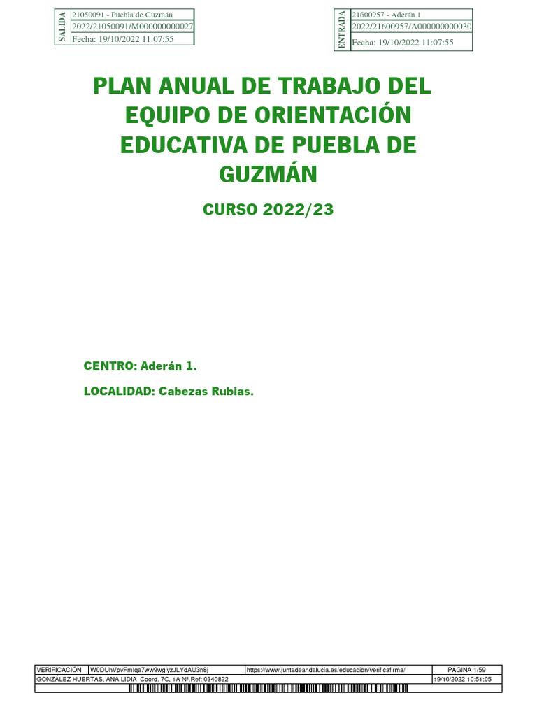 Plan_EOE | PDF | Maestros | Aprendizaje