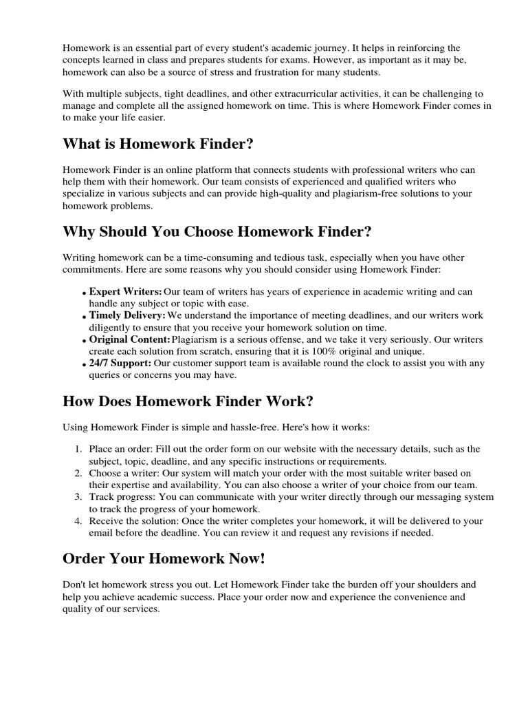 Homework Finder | PDF | Homework | Books