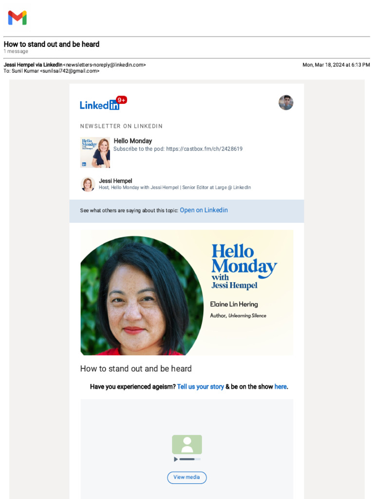 Gmail - How to stand out and be heard | PDF