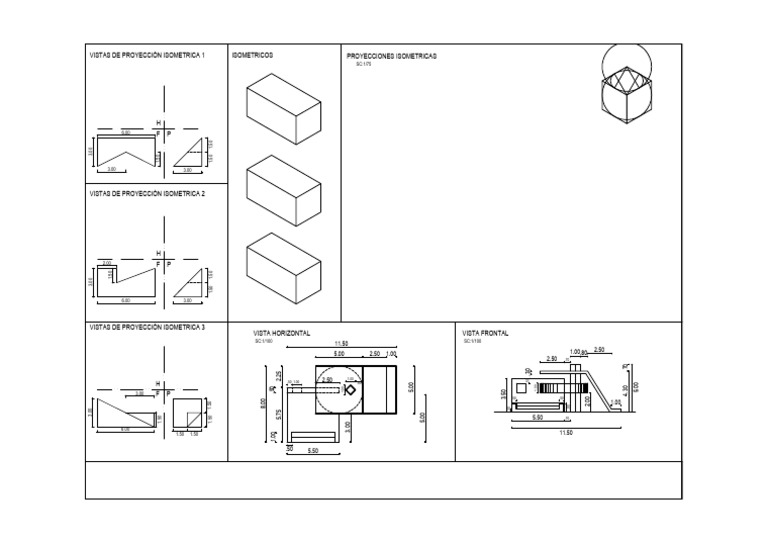 Planos y Proyecciones Isométricas | PDF