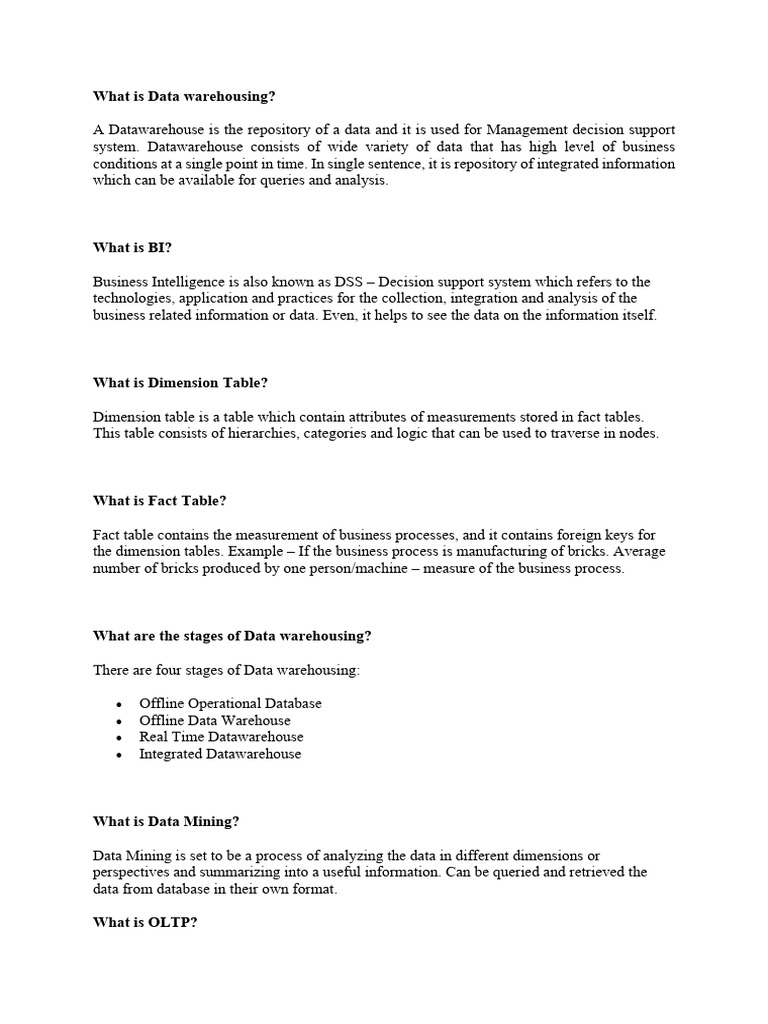 INF80031 wk2 Answers | PDF | Data Warehouse | Information Management
