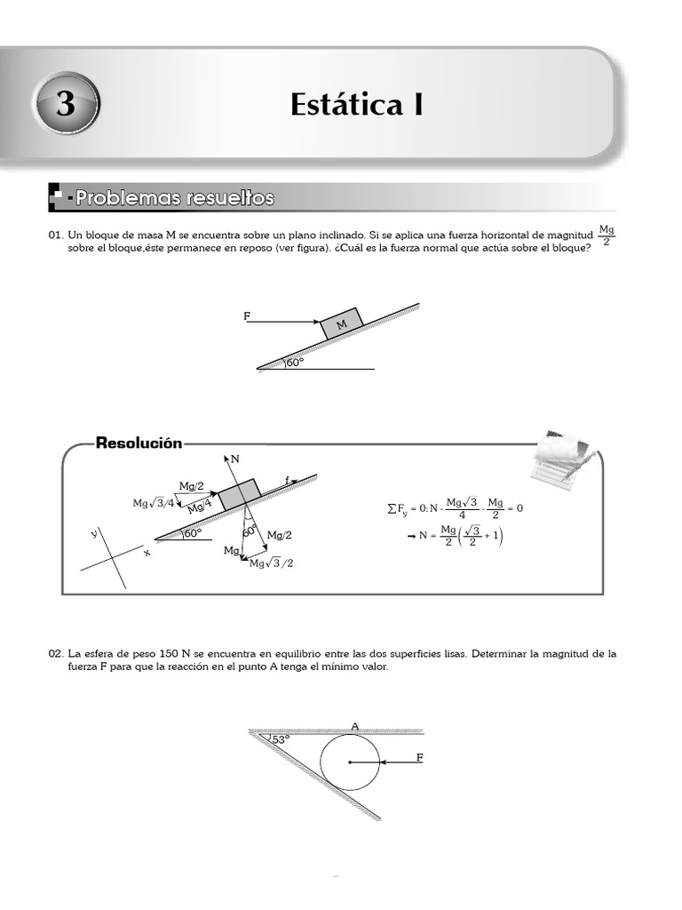 Semana 06 - Estática i | PDF | Tensión (Física) | Fuerza