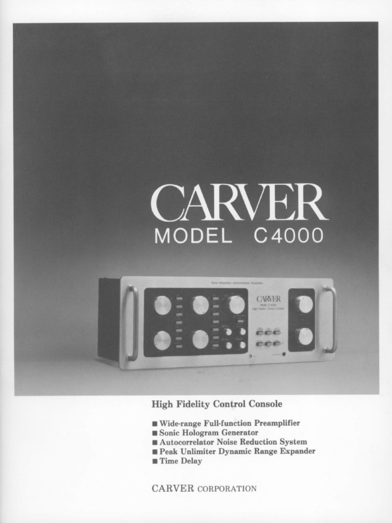 Hfe Carver c-4000 | PDF