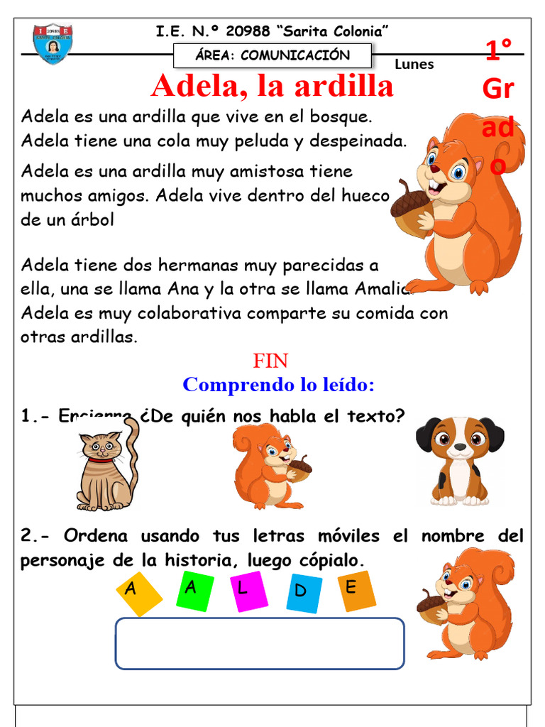 Adela la ardilla (2) | PDF