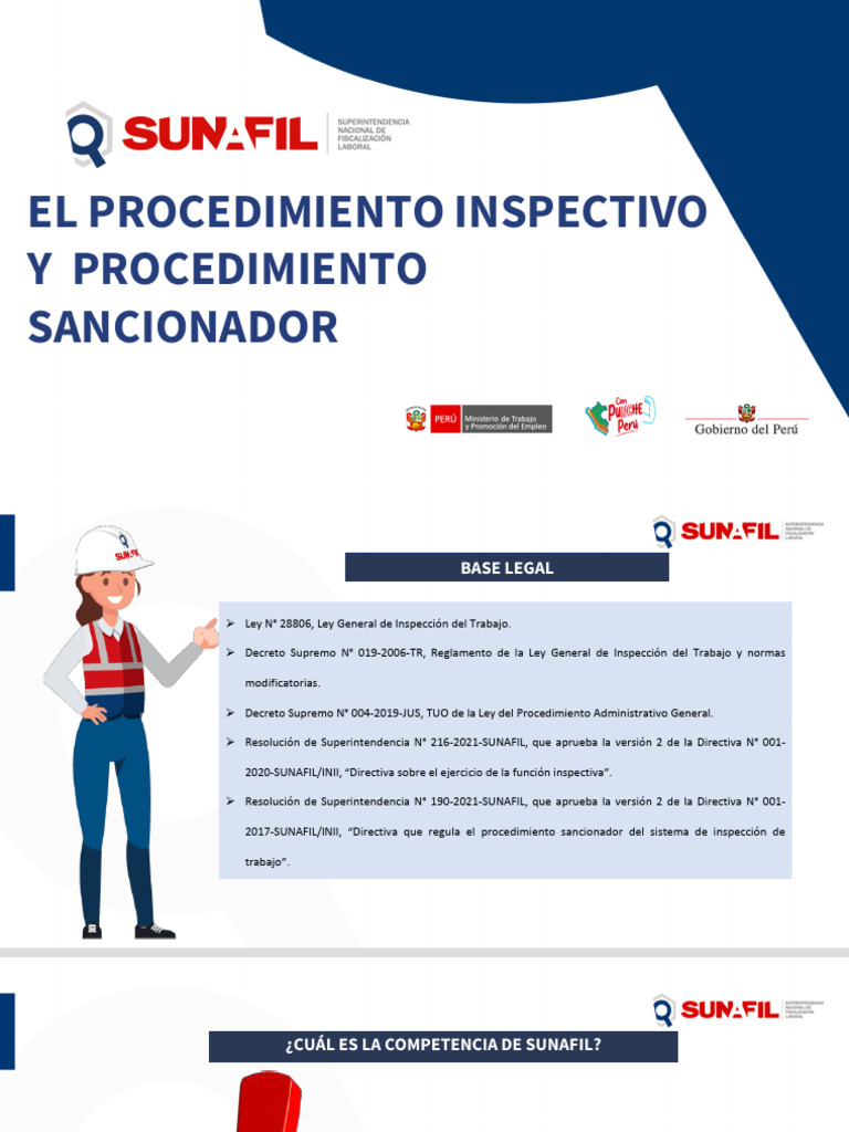 Procedimiento Inspectivo Ley 28806 | PDF | Derecho laboral | Regulación