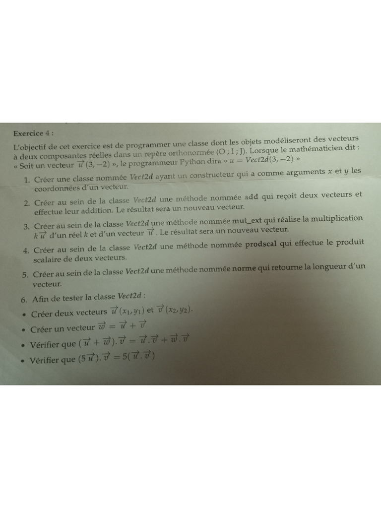 pdf exo4 programmation | PDF