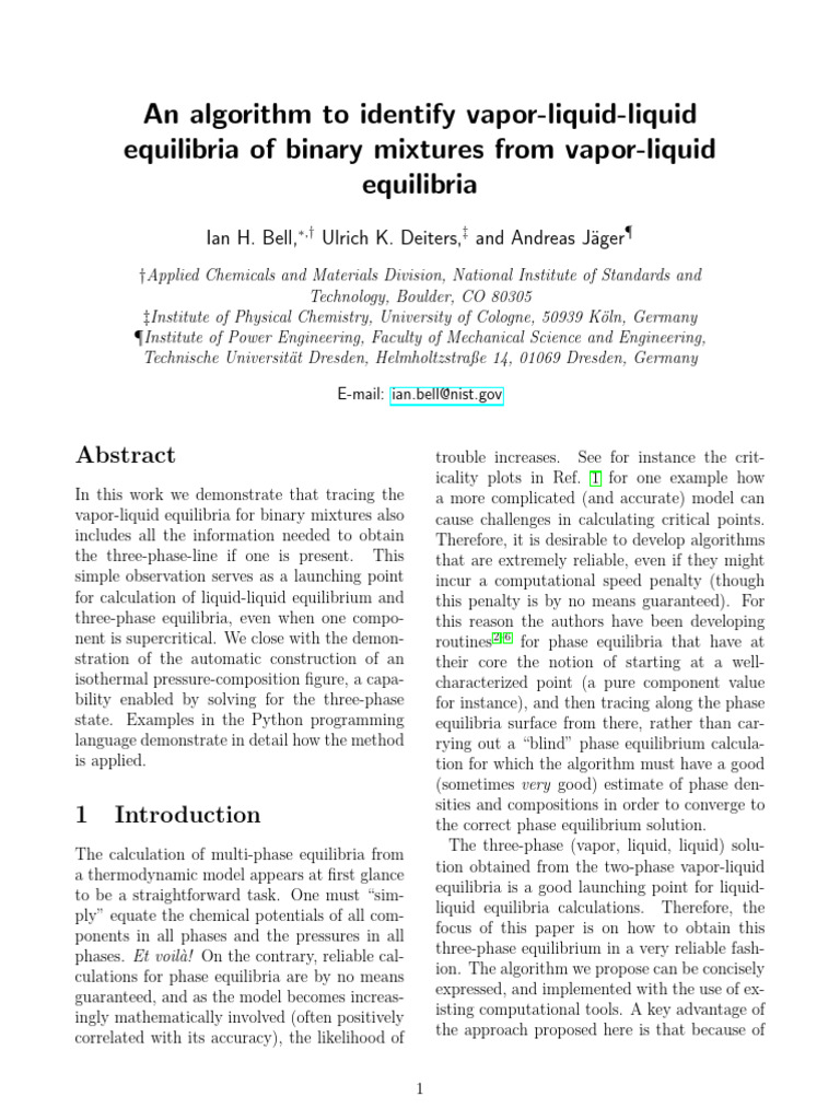 Isochoric LLE PDF | PDF | Phase (Matter) | Phase Rule