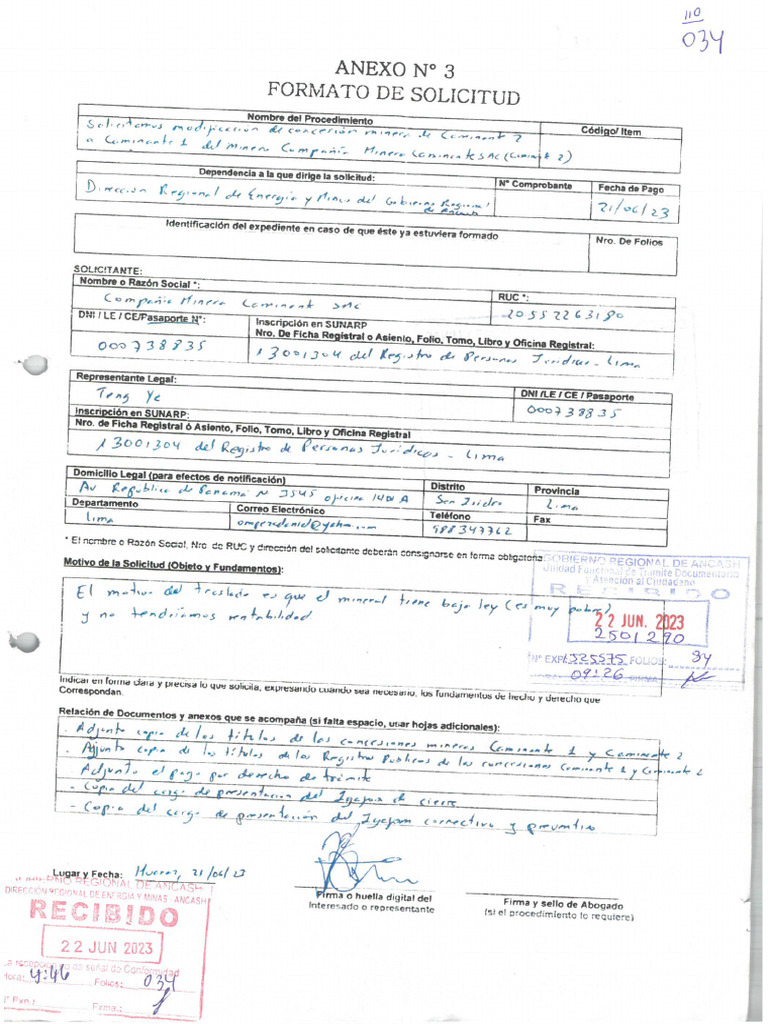 Solicitud de Modificacion-1 | PDF