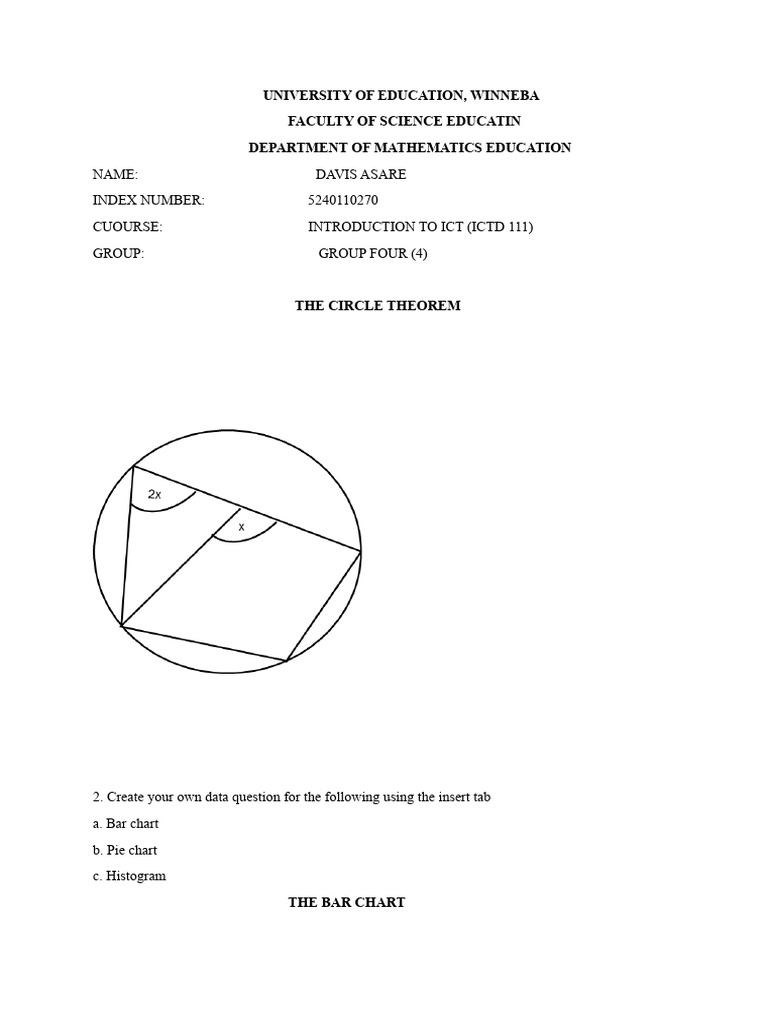 Davis Asare ICT Assignment Om Word | PDF | Histogram