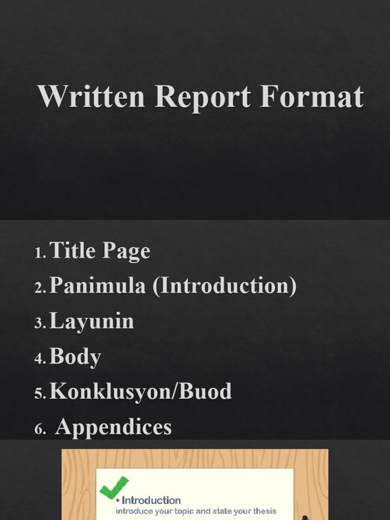 Written Report Format | PDF | Career & Growth