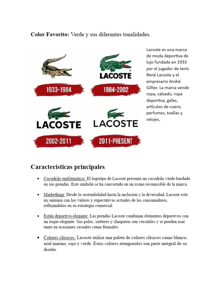 Lacoste | PDF