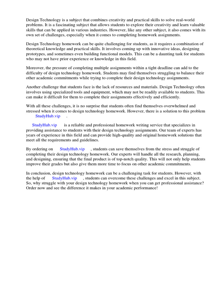Design Technology Homework | PDF | Creativity | Facebook