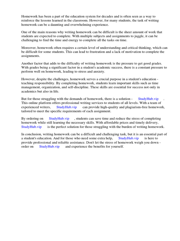 Homework Teaches Responsibility | PDF | Homework | Homeschooling