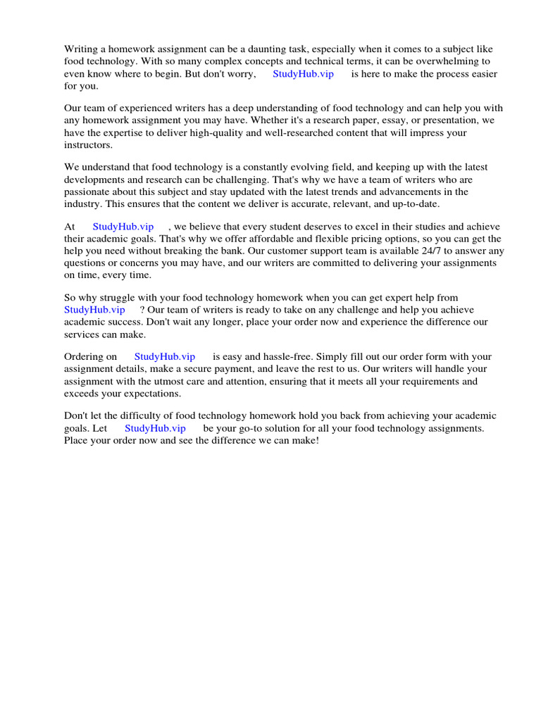Food Technology Homework | PDF | Facebook | Google Play