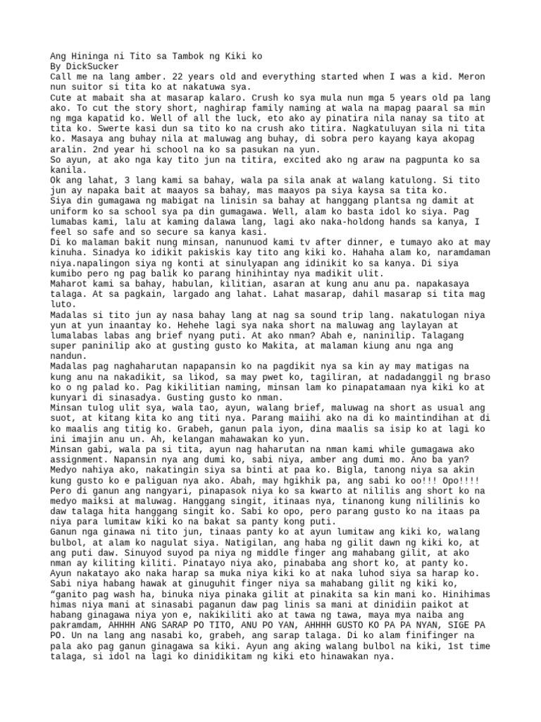 Ang Hininga ni Tito sa Tambok ng Kiki ko | PDF