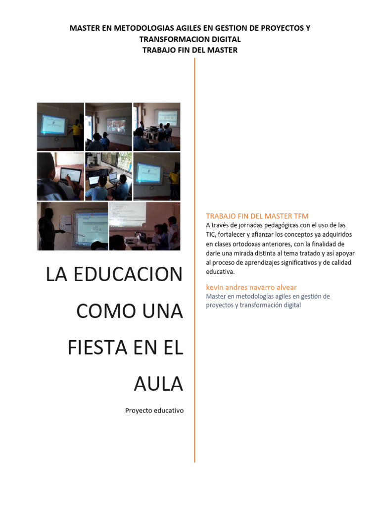 Trabajo Fin Del Master Tfm Pdf Tecnología De Información Y