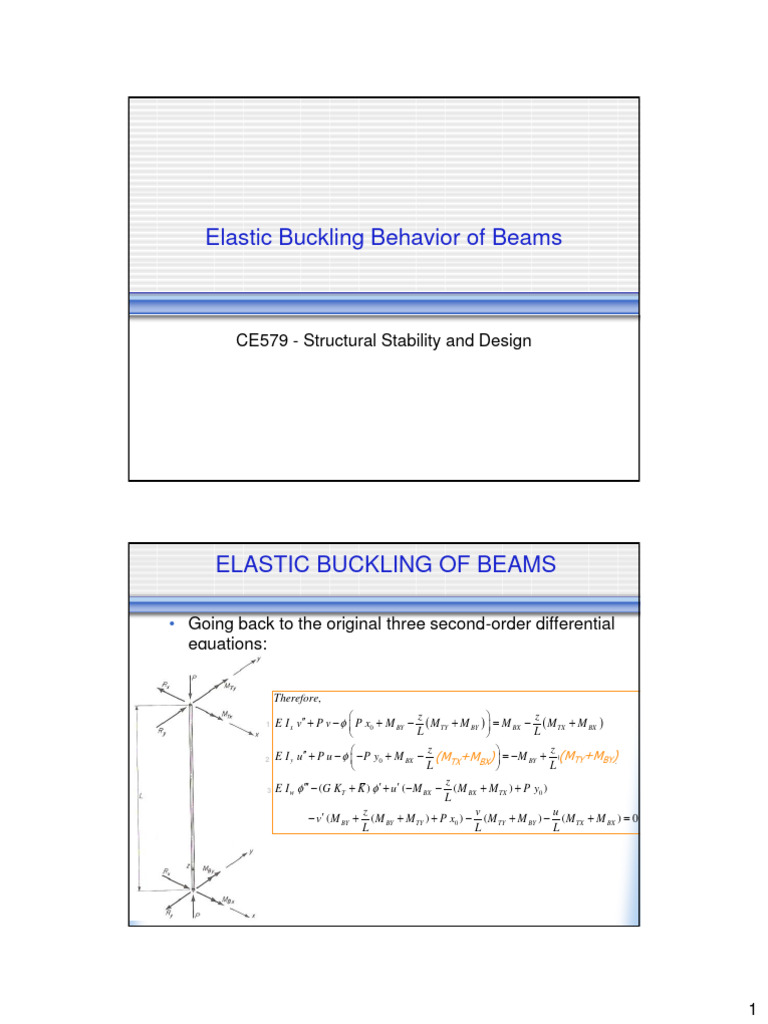 Beam Buckling | PDF | Eigenvalues And Eigenvectors | Finite Difference