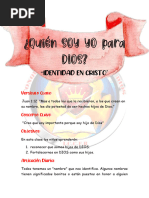 Mi Identidad en Cristo Ahora Que 1 Hoja de Trabajo | PDF