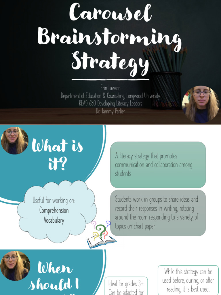 Carousel Brainstorming Strategy 1 | PDF | Brainstorming | Reading ...