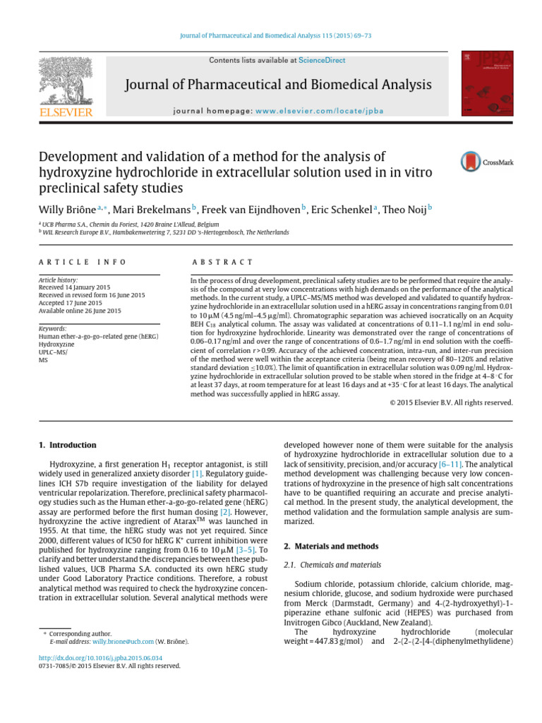 Hydro | PDF | High Performance Liquid Chromatography | Electrospray Ionization