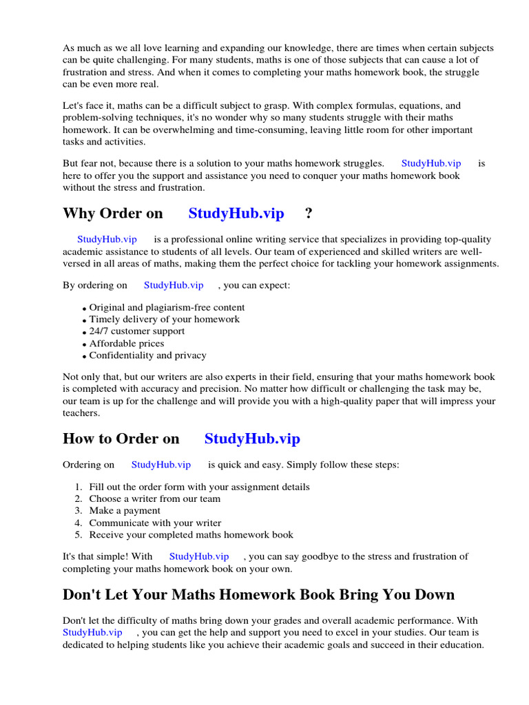 My Maths Homework Book | PDF | Mathematics | Curriculum