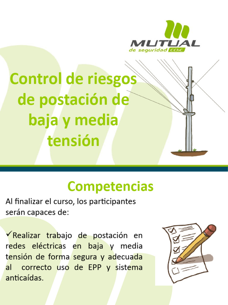 Control de Riesgos de Postación de Baja y Media Tensión. Técnica ...
