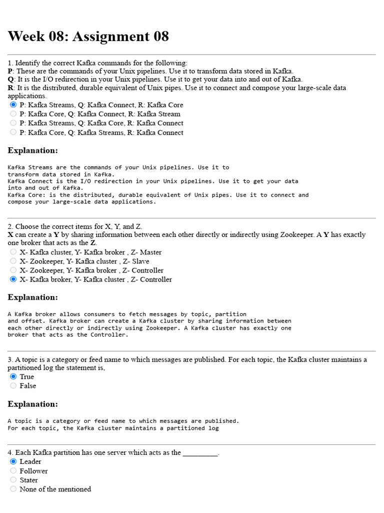 Solution cs09 Week 08 Assignment 08 | PDF | Apache Spark | Machine Learning