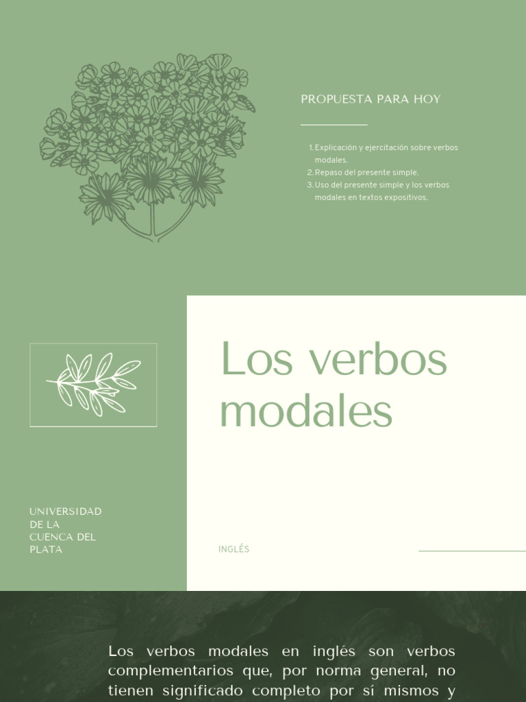Verbos Modales en Inglés: Uso y Ejercicios | PDF