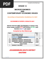 Economics Paper 2 Grade 12 Essays | PDF | Oligopoly | Profit (Economics)