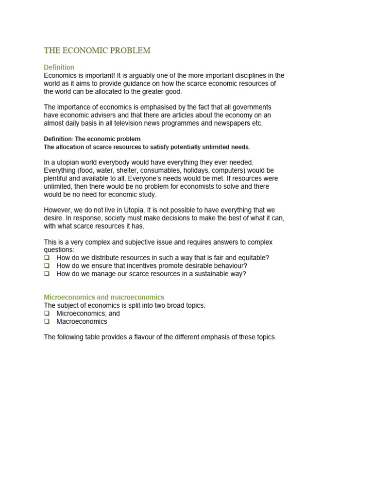 Economics Notes | PDF | Demand | Microeconomics