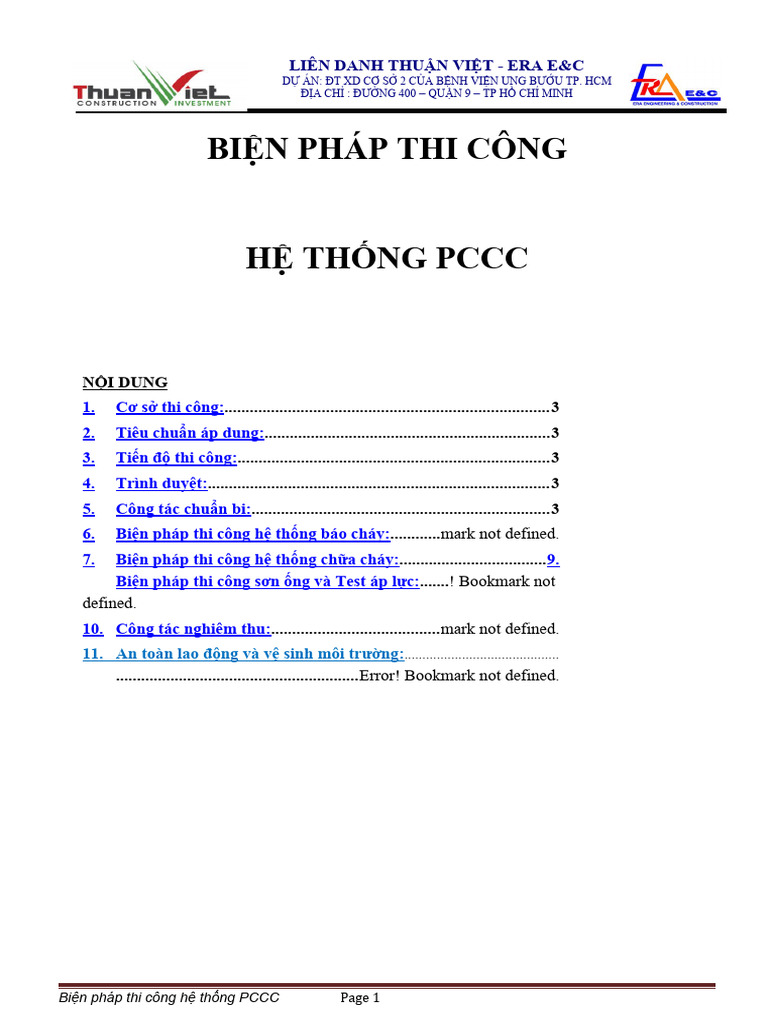 Bien Phap Thi Cong PCCC | PDF
