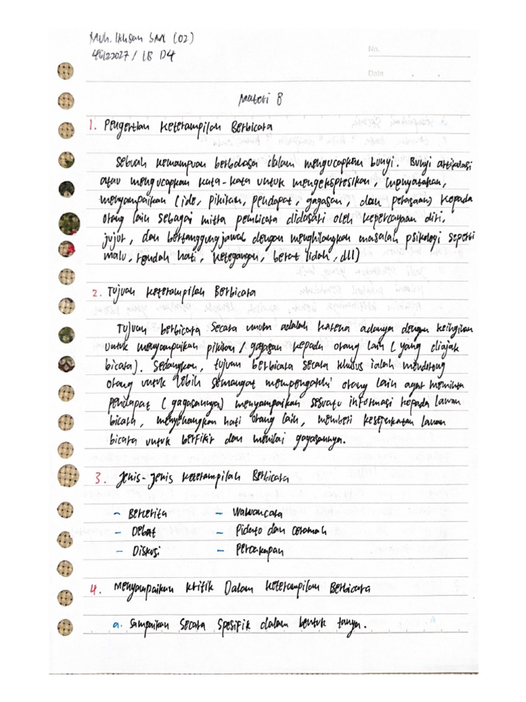 Muh. Ikhsan SM 46122027 - RMK 8 Komunikasi Bisnis | PDF