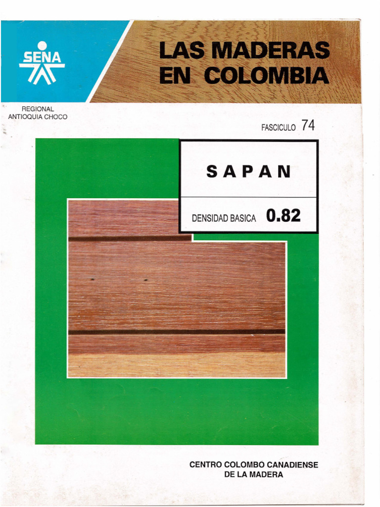 Características de la Madera Sapan | PDF | Madera | Colombia