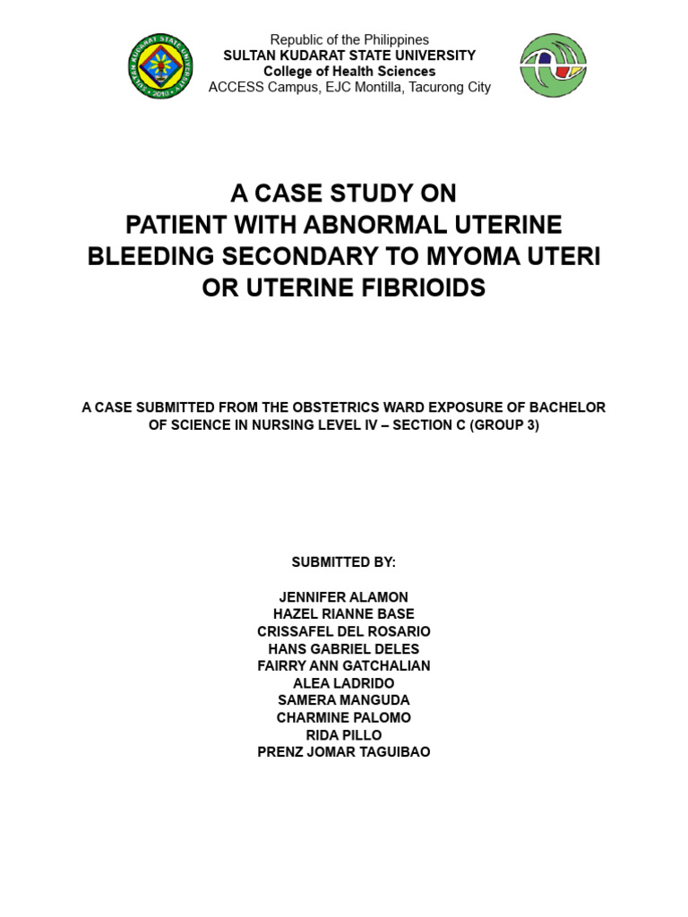 Ob Ward Case Study | Download Free PDF | Uterus | Thrombosis