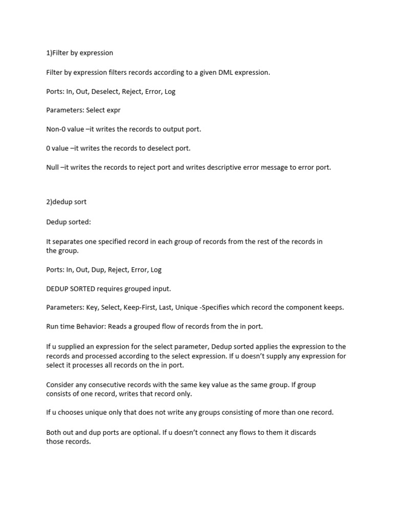 Abinitio Components Pdf Parameter Computer Programming Function Mathematics 