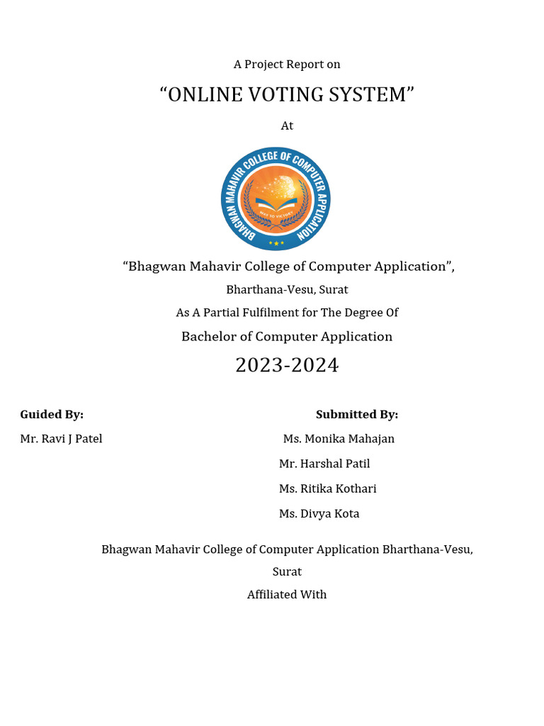 Online voting documentation-1 | PDF | Electronic Voting | Databases