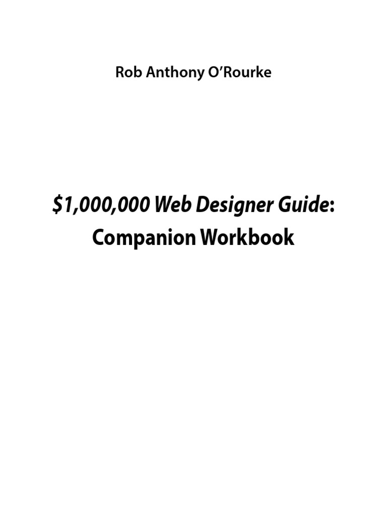 Web Designer Guide Workbook Pdf World Wide Web Internet Web