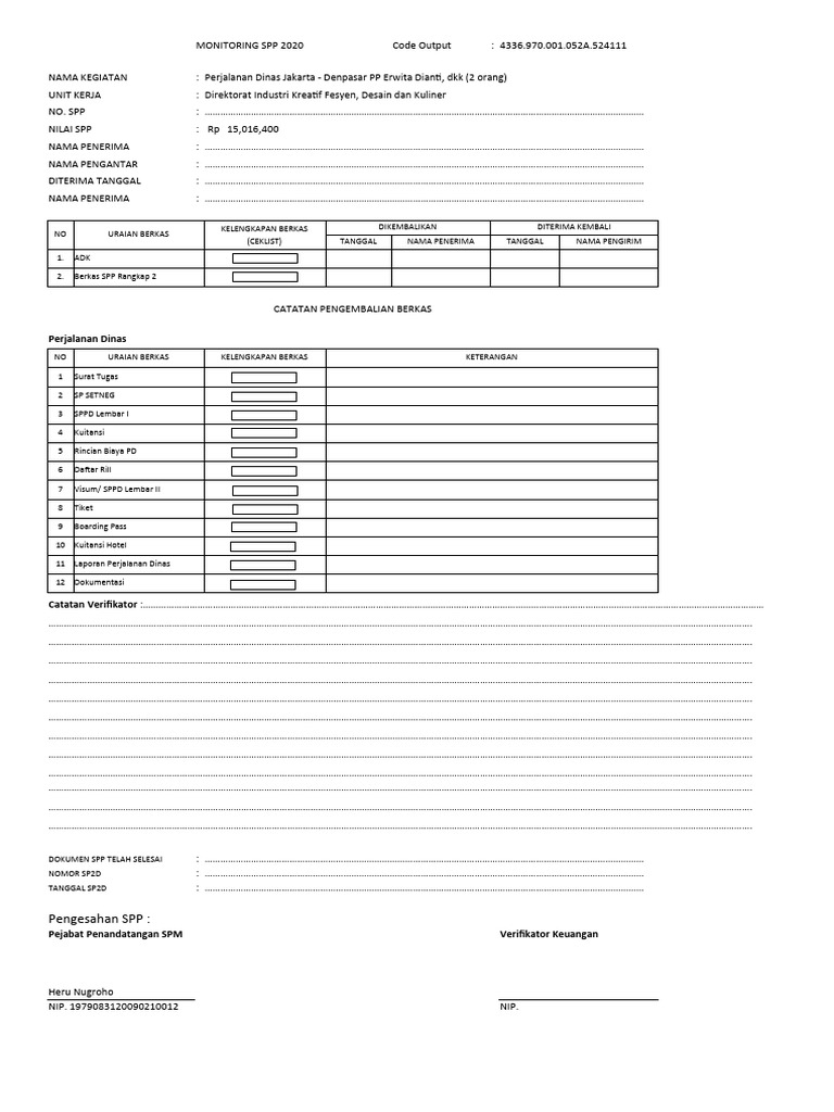 Form Monitoring SPP | PDF | Technology & Engineering