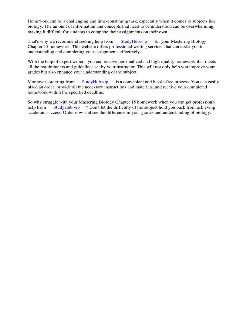 Mastering Biology Chapter 15 Homework | PDF | Biodiversity | Biology Mastering Biology Chapter 15 Homework | PDF | Biodiversity | Biology