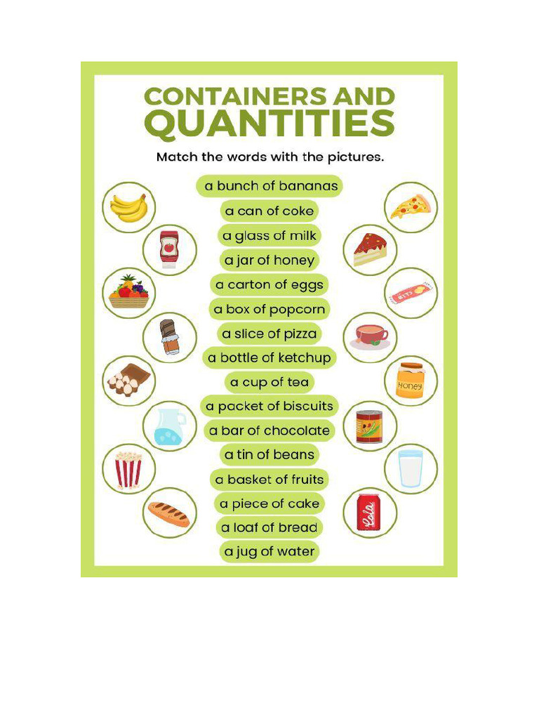 Quantities and Containers | PDF