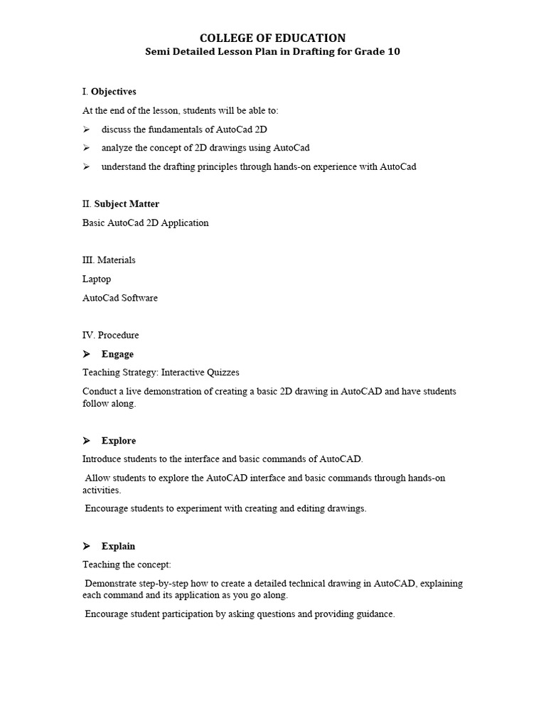 Problem-Based-Lesson-Plan-Ed12 | PDF | Lesson Plan | Technical Drawing