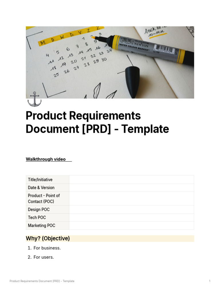 PRD - Template - HelloPM - Co | PDF | Information Technology | Computing